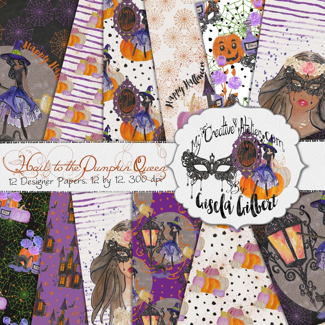 Digital Halloween Commercial Paper Pack - Etsy