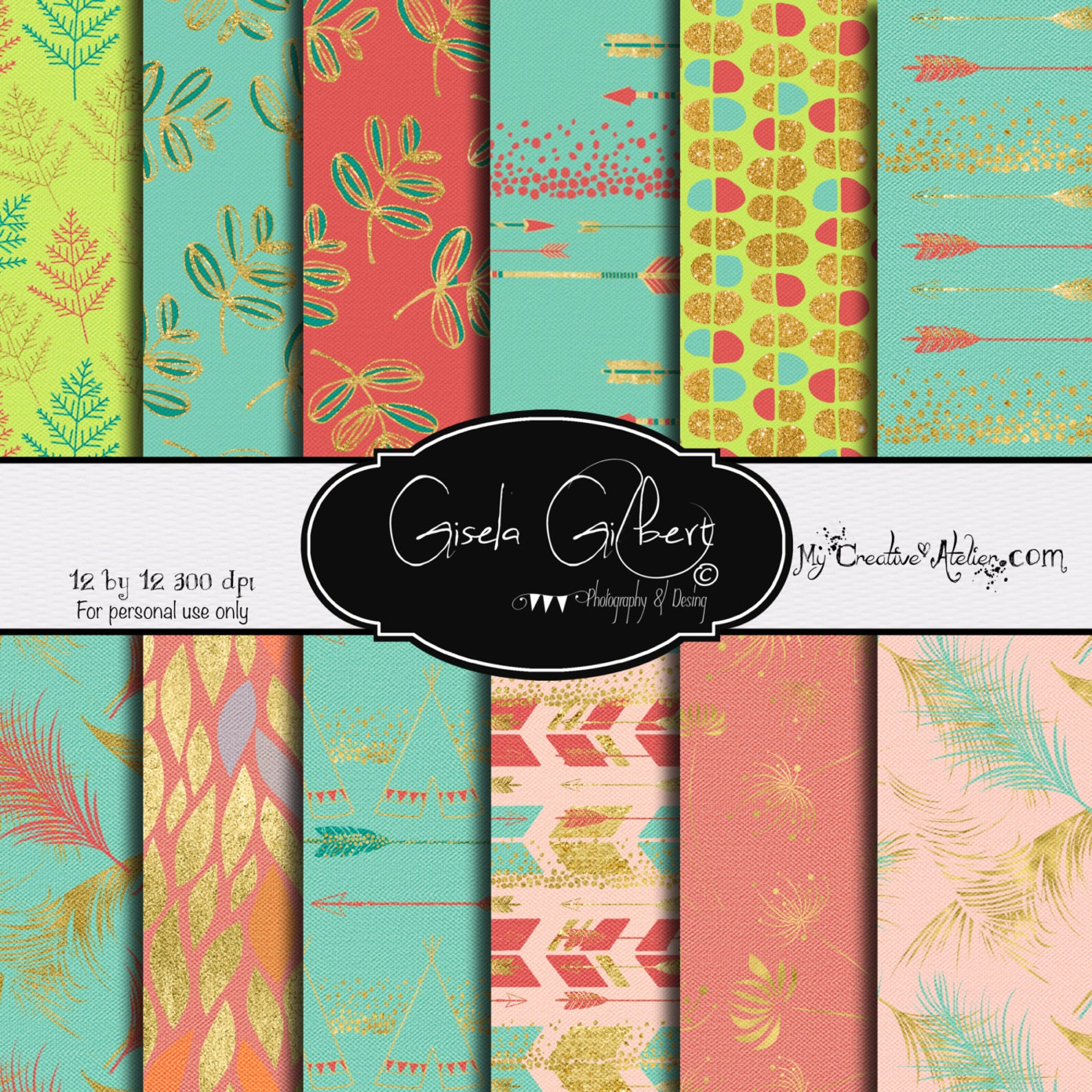 Gold Rush Paper Pack - Etsy