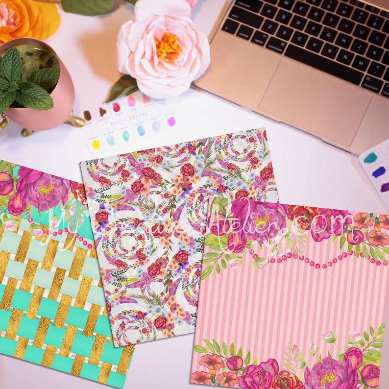 Printable Digital Paper. Commercial Use Planner Sticker Supplies. Ciao ...