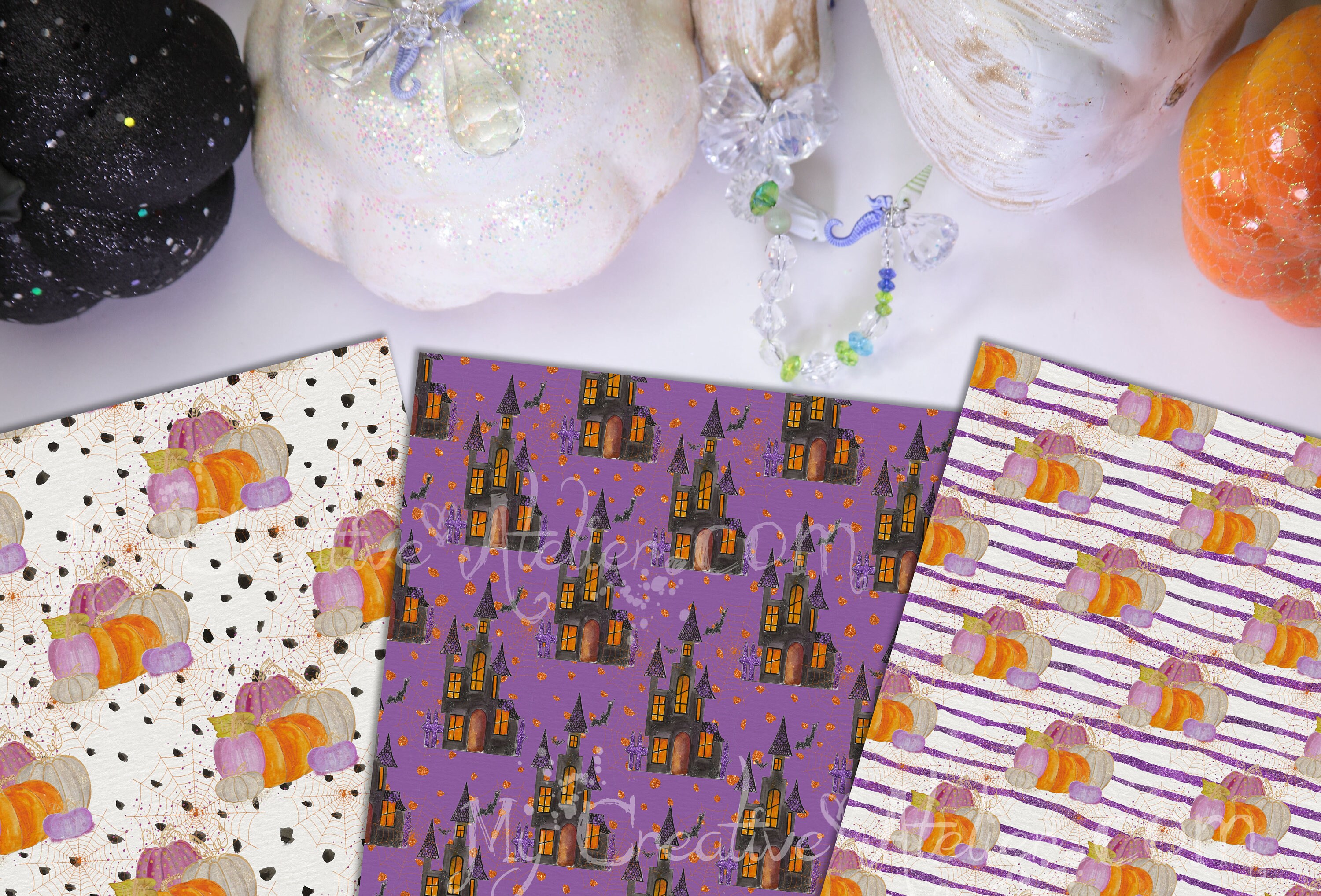 Digital Halloween Commercial Paper Pack - Etsy