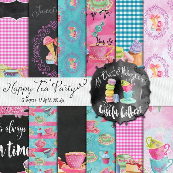 Mixed Media Digital Paper Pack. Printable Pattern for Planner | Etsy