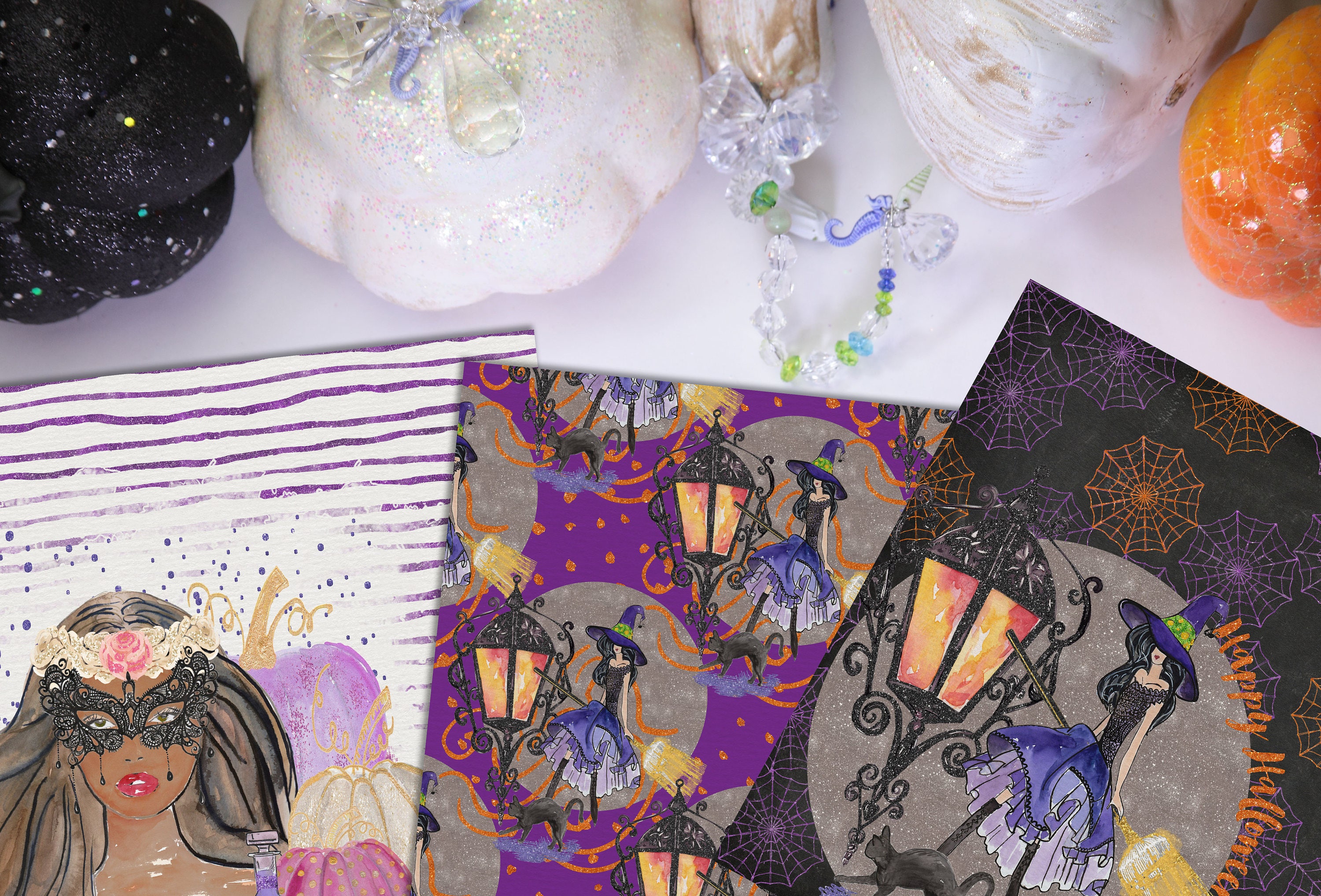 Digital Halloween Commercial Paper Pack - Etsy