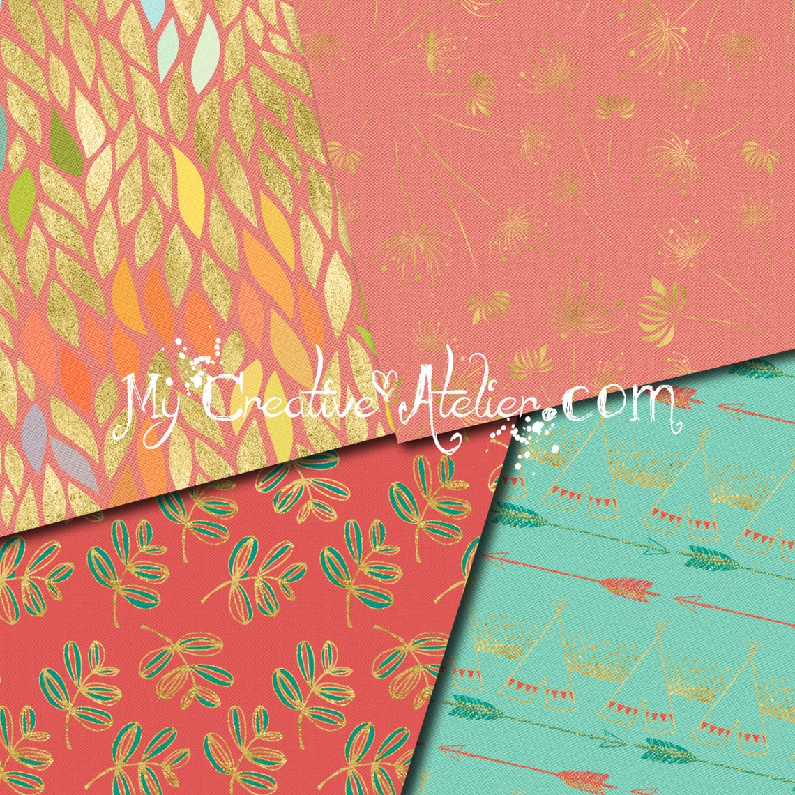 Gold Rush Paper Pack - Etsy