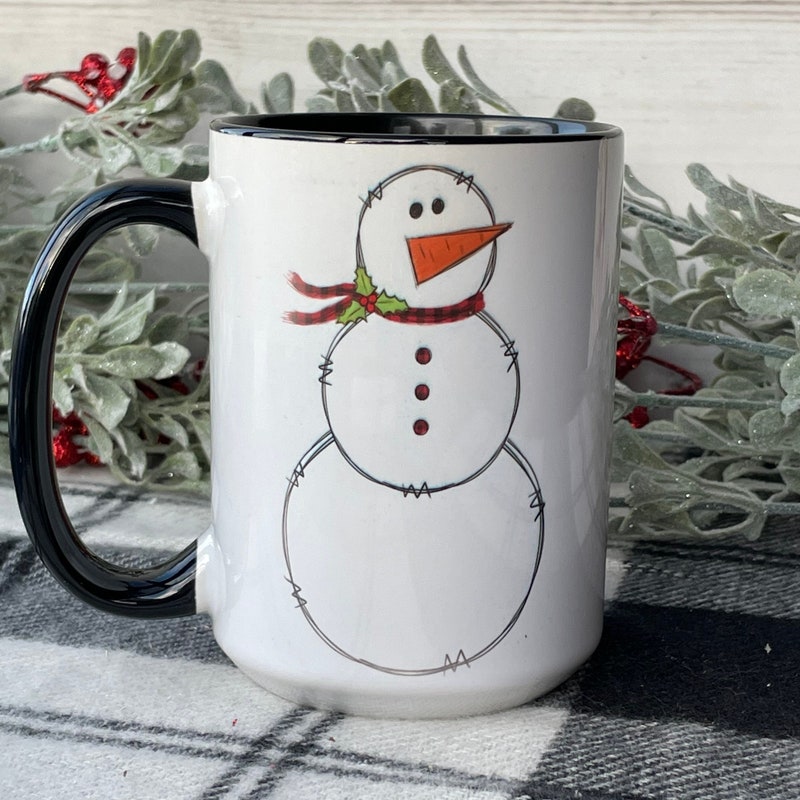Snowman Mugs - Etsy