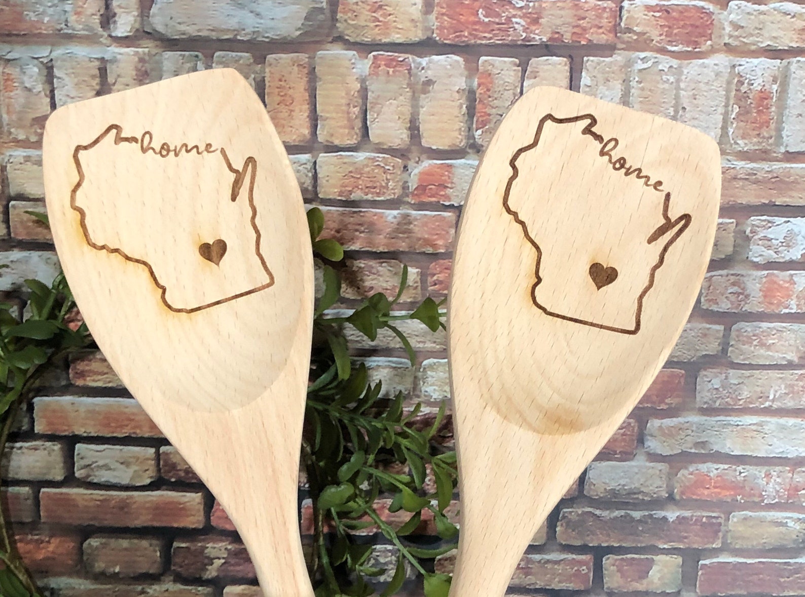 Wisconsin Wooden Spoons Home Gifts State Gifts Personalized - Etsy
