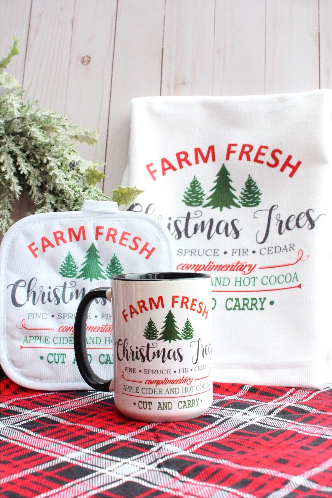 Farm Fresh Christmas Tree Coffee Mug Christmas Coffee Mugs | Etsy