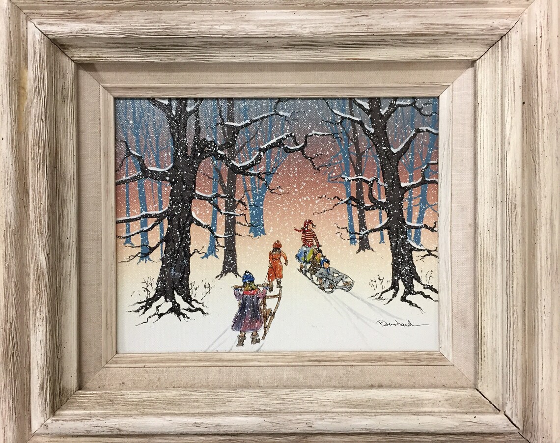 Maurice Boushard/Bouchard Signed original mixed media | Etsy