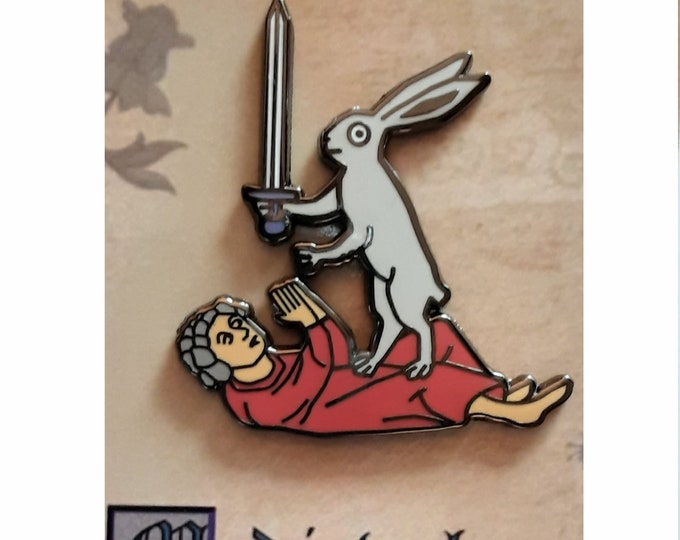 38mm Sword Rabbit Hard Enamel Pin - Etsy