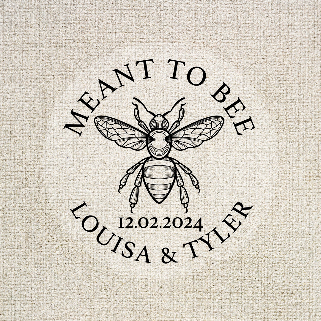 Transparent Meant to Bee Stickers, Clear Wedding Stickers, Meant to Bee ...