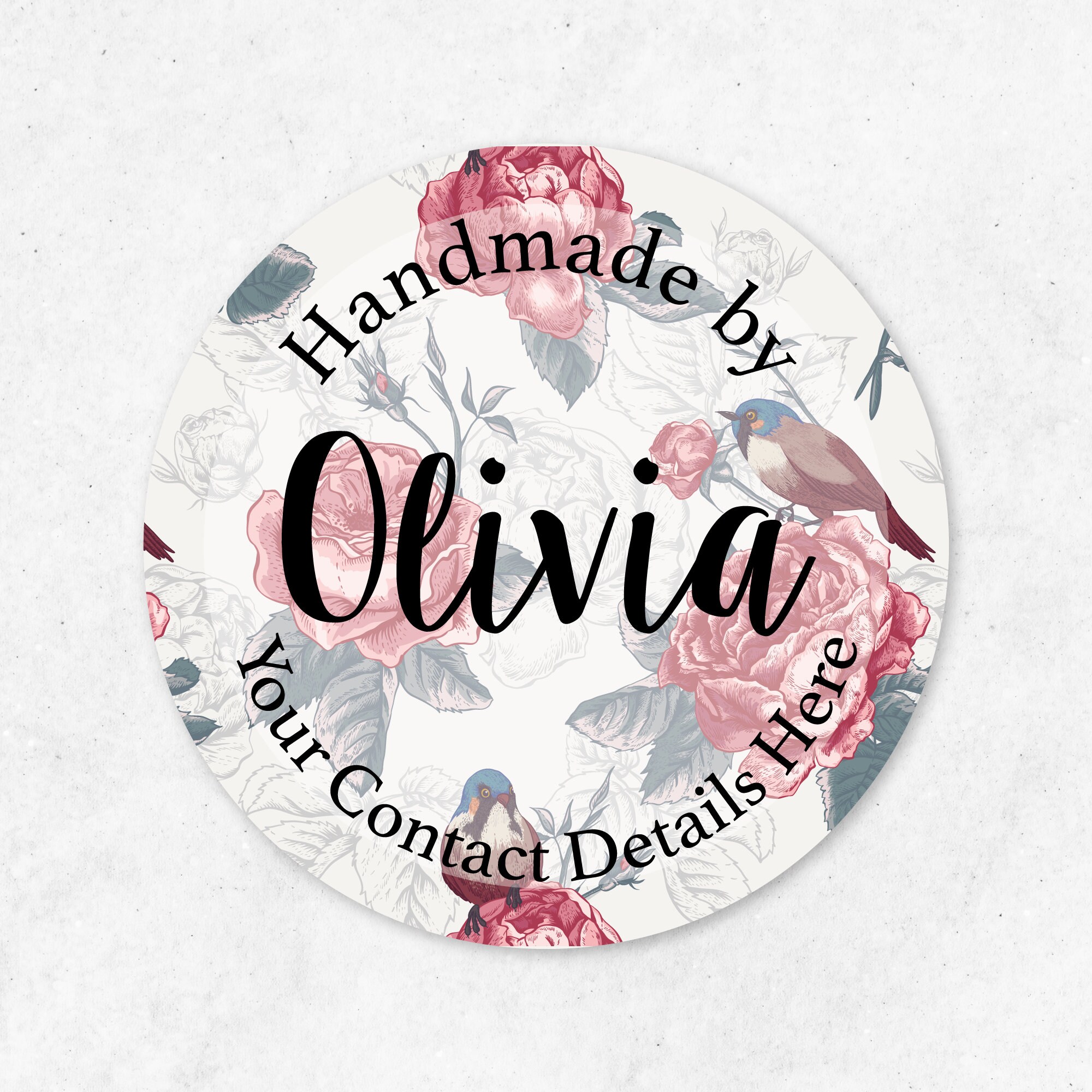 Personalised Handmade Labels, Hand Made Stickers, Craft Labels ...