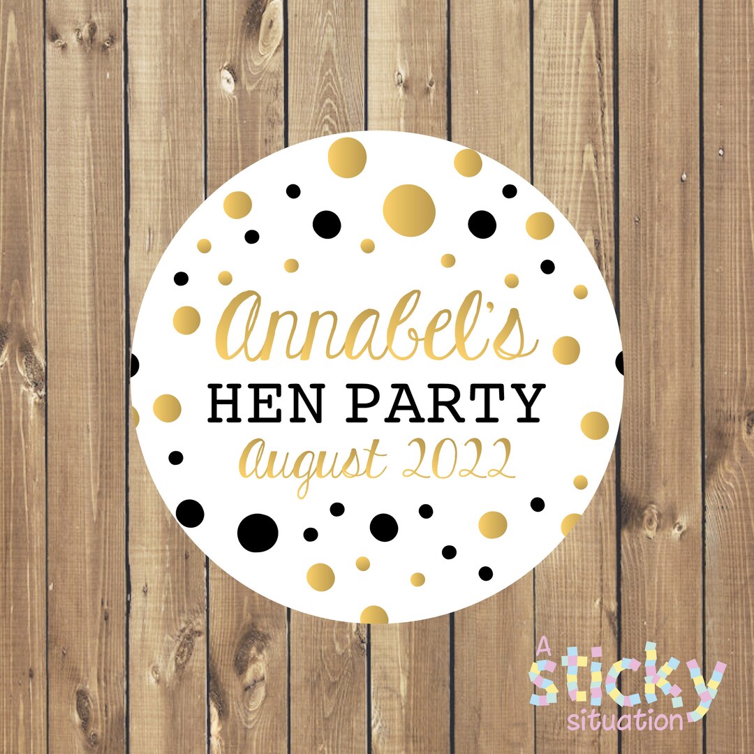 Hen Party Stickers, Hen Party Labels, Bachelorette Party, Hen's Day ...