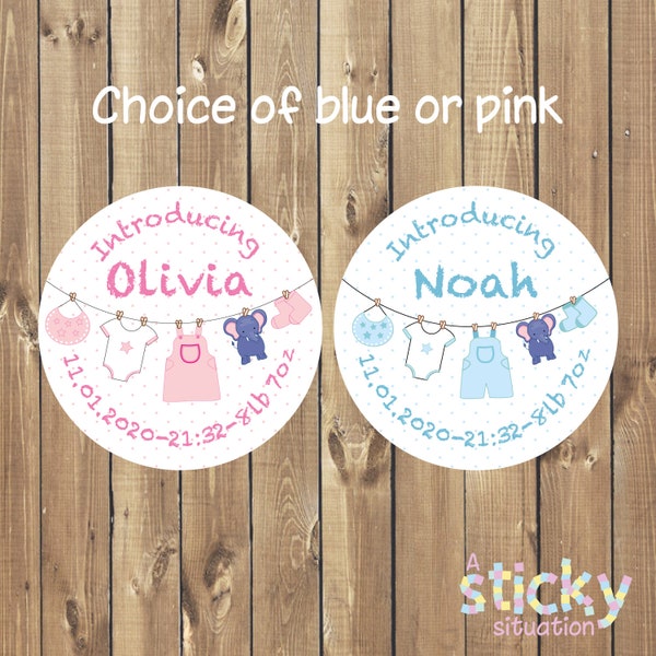 New Baby Stickers - Etsy