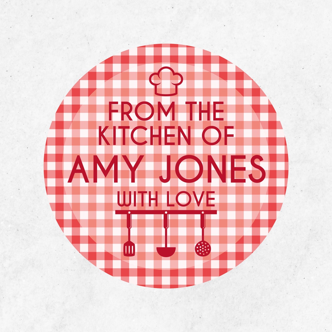 Personalised Baking Stickers, Gift for Baker, Home Baked Labels, Baking ...