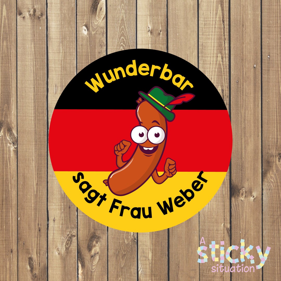 Personalized German Teacher Stickers Deutsch Stickers Reward - Etsy