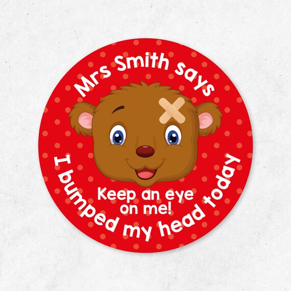 Bumped Head Stickers Bravery Stickers School Stickers First | Etsy