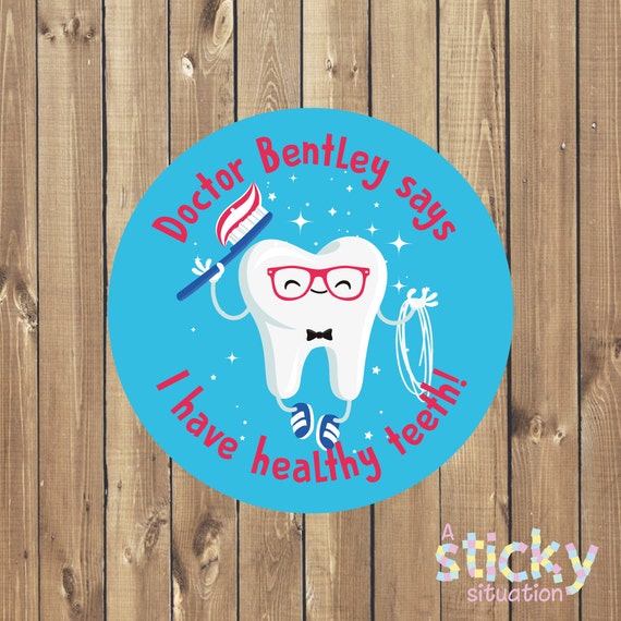Personalized Dentist Stickers Dental Stickers Medical | Etsy