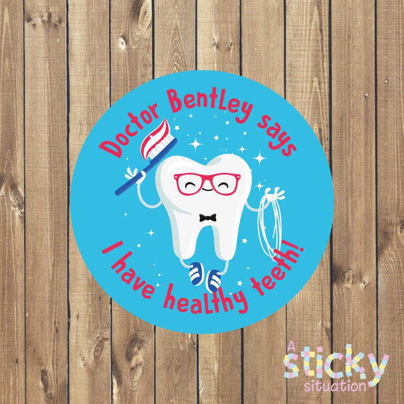 Personalized Dentist Stickers Dental Stickers Medical | Etsy