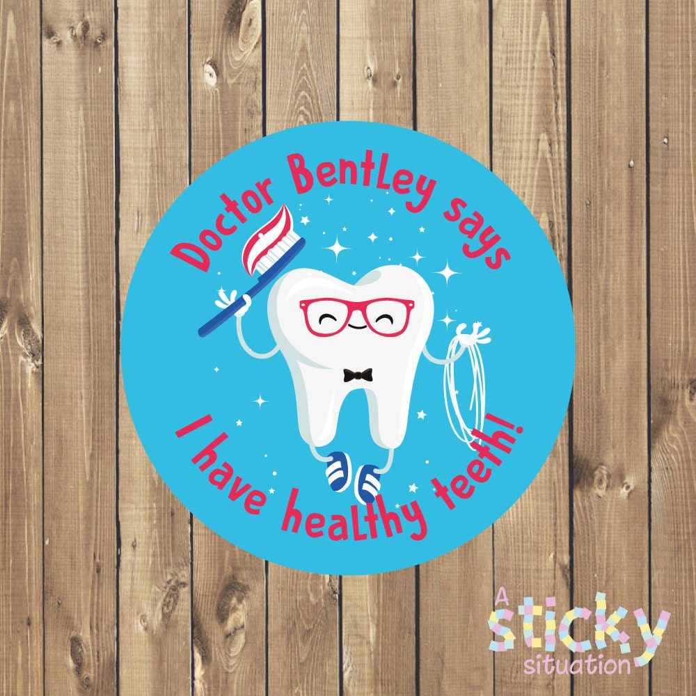 Personalized Dentist Stickers Dental Stickers Medical | Etsy