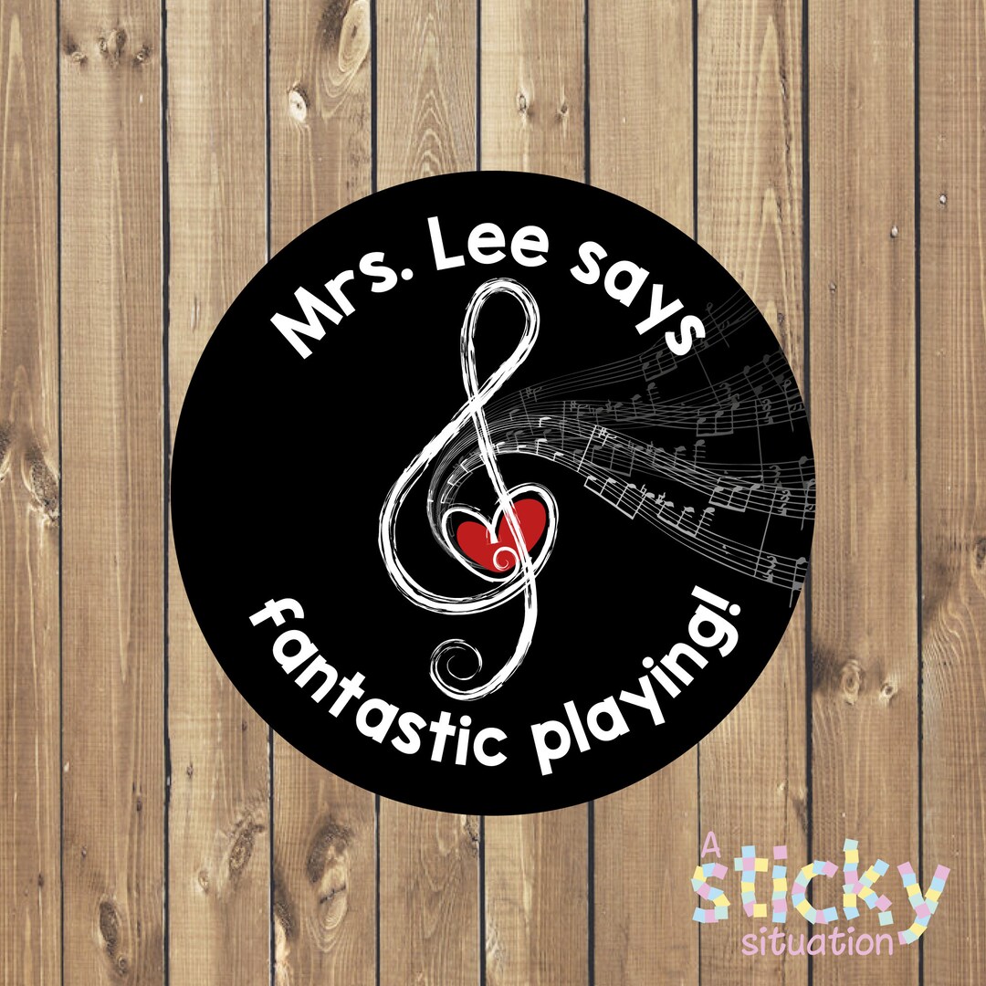 Music Stickers, Music Teacher Stickers, Music Reward Stickers, Praise ...