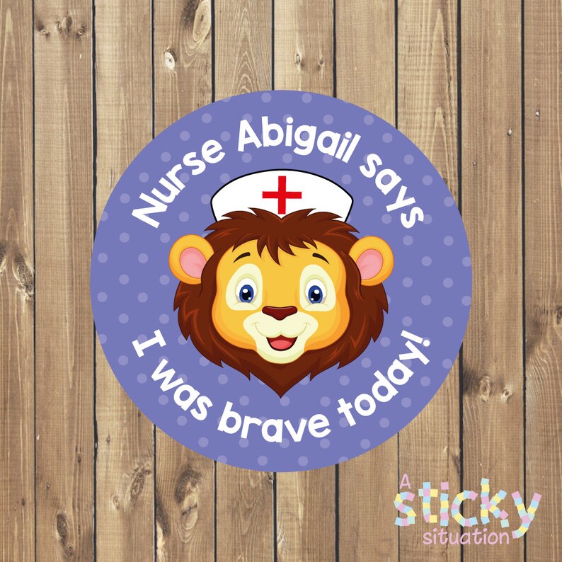 Personalized Nurse Bravery Stickers Doctor Stickers Nurse | Etsy