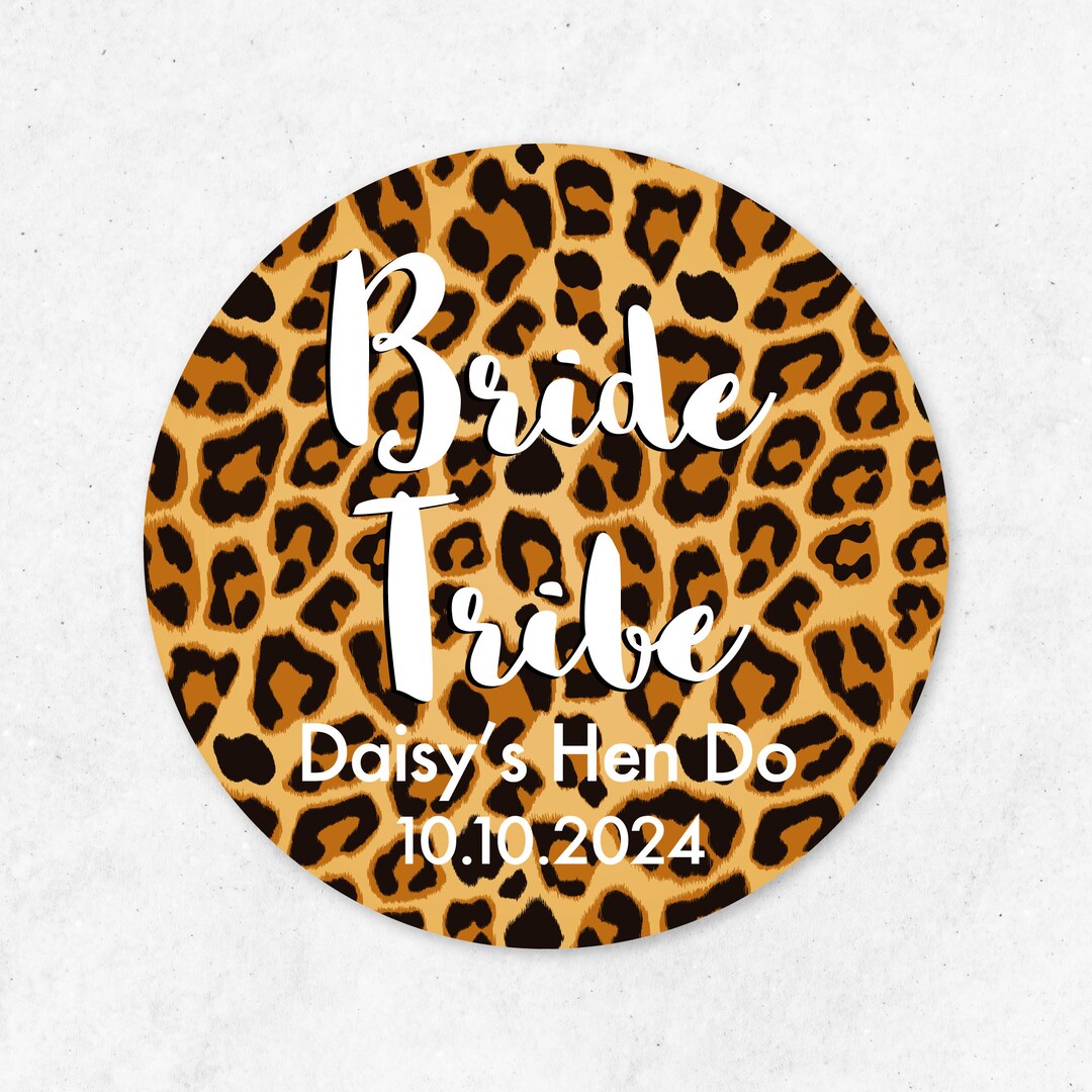 Personalised Hen Party Stickers, Bride Tribe Labels, Hen Party Favours ...