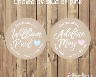 New Baby Stickers | Etsy