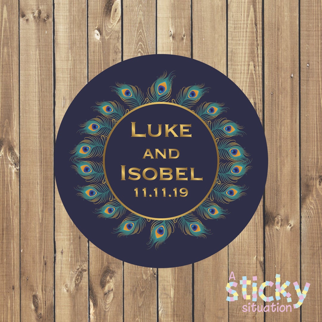 Personalized Wedding Stickers, Wedding Labels, Indian Wedding Stickers ...