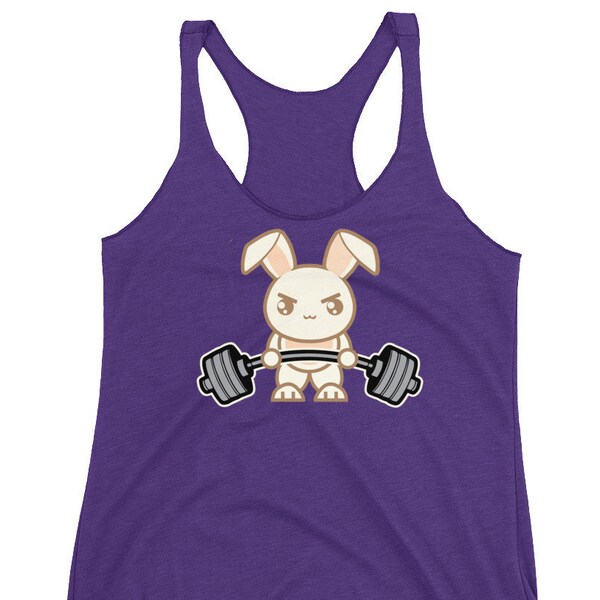 Weightlifting Bunny - Etsy