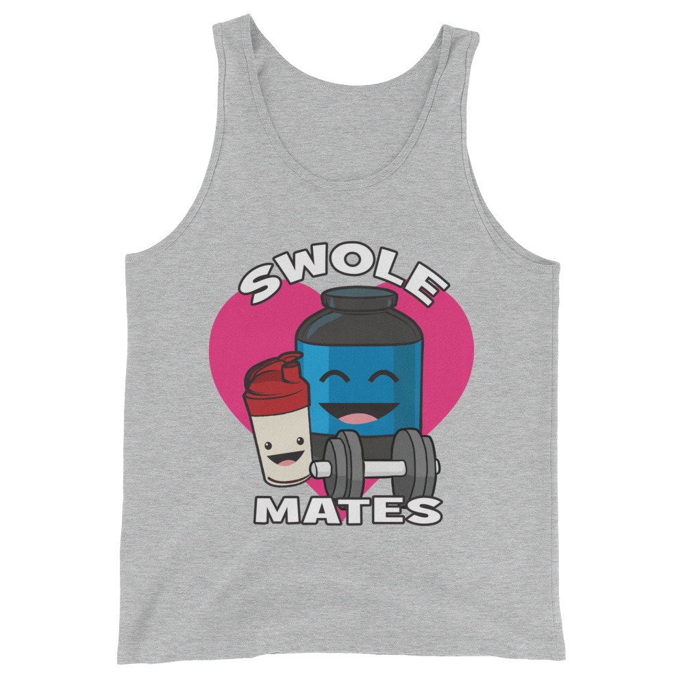 Swole Mates Kawaii Cute Funny Cartoon Protein Shake - Etsy