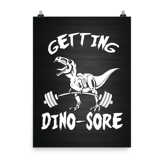 Working Out Cartoon Dinosaurs