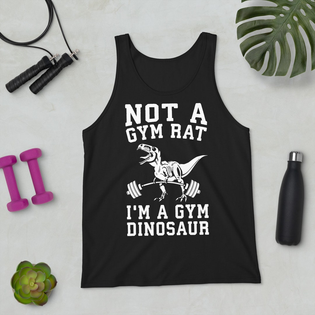 Gym Rat Vs Dinosaur, Funny T-rex, Gift for Bodybuilding, Weightlifting ...