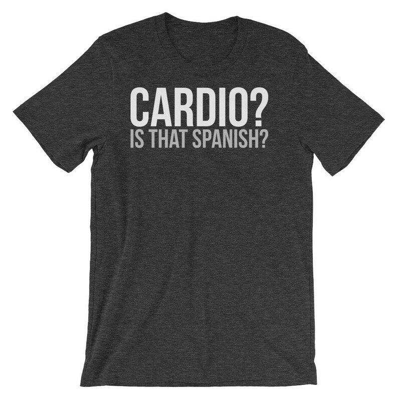 Cardio is That Spanish Funny Gift for Bodybuilding - Etsy