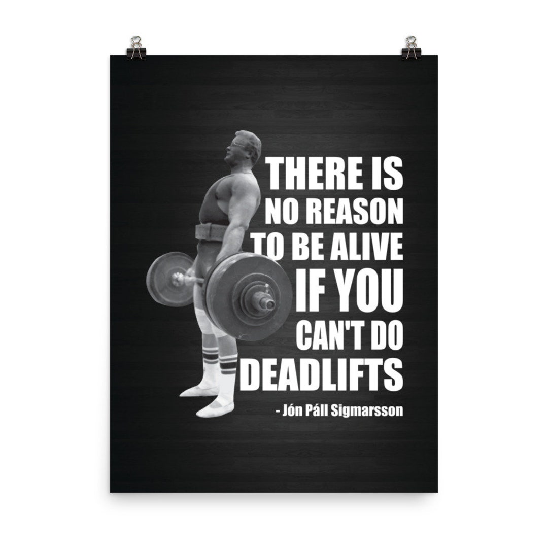 Deadlift, Reason to Be Alive, Gym Poster, Motivational Prints, Gift ...