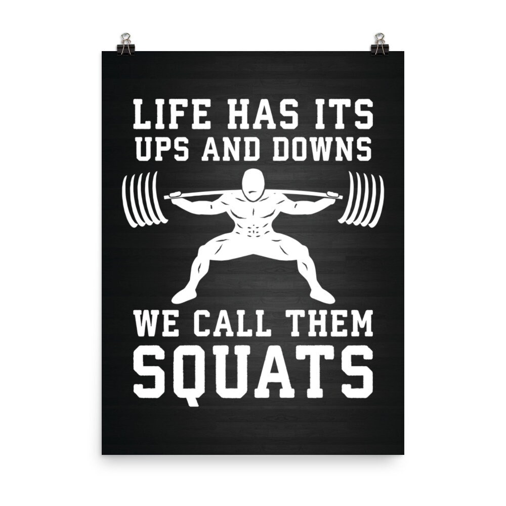 Leg Day Squat Funny Gym Poster Motivational Prints Gift - Etsy UK