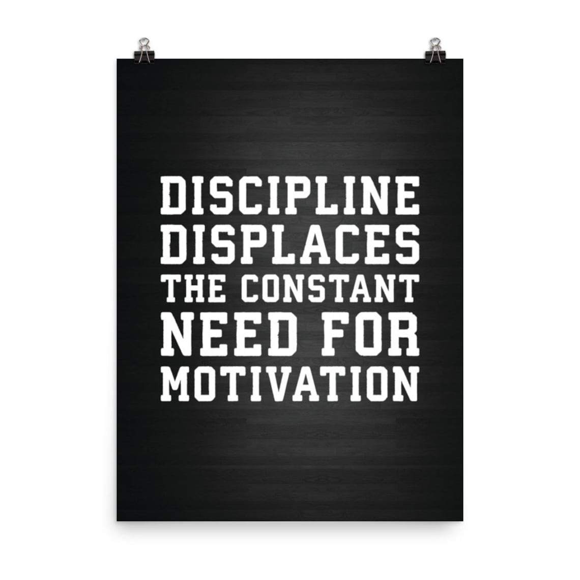 Discipline Vs Motivation Gym Poster Motivational Prints | Etsy