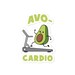 Avocardio Gym Sticker, Workout Avocado, Running, Fitness, Avo Cardio ...