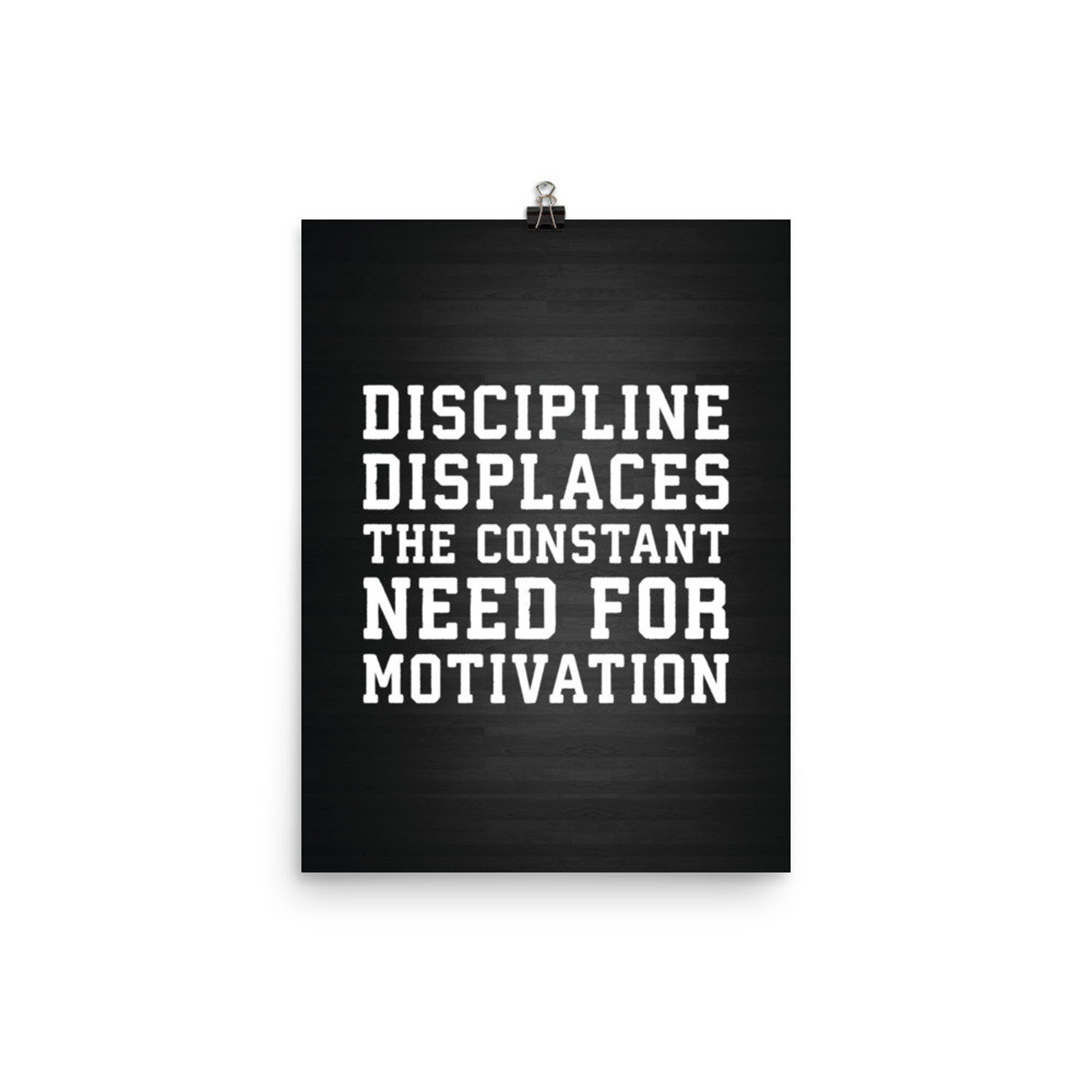 Discipline Vs Motivation Gym Poster Motivational Prints | Etsy