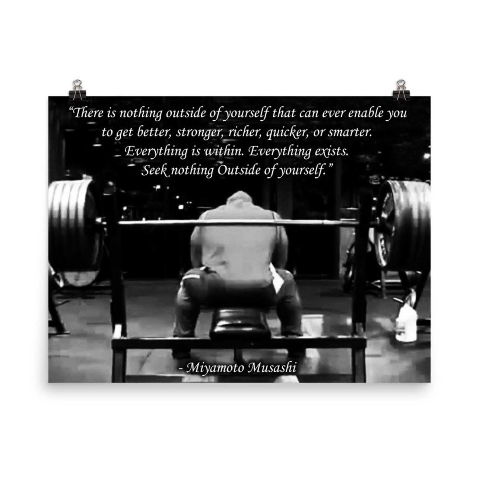 Everything is Within Bench Press Gym Poster Motivational - Etsy