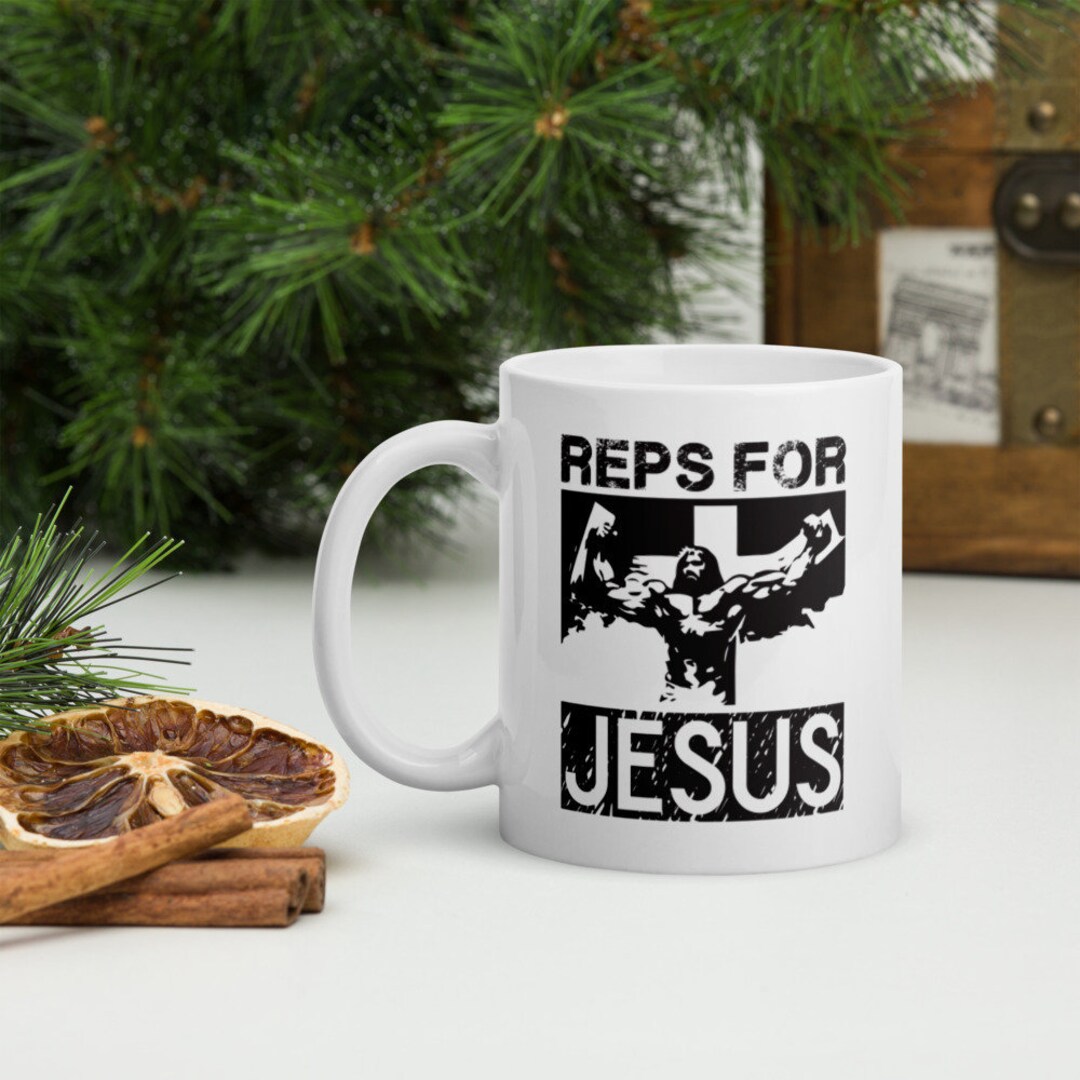 Reps For Jesus Mug, Gift For Bodybuilding, Haltérophilie, Powerlifting ...