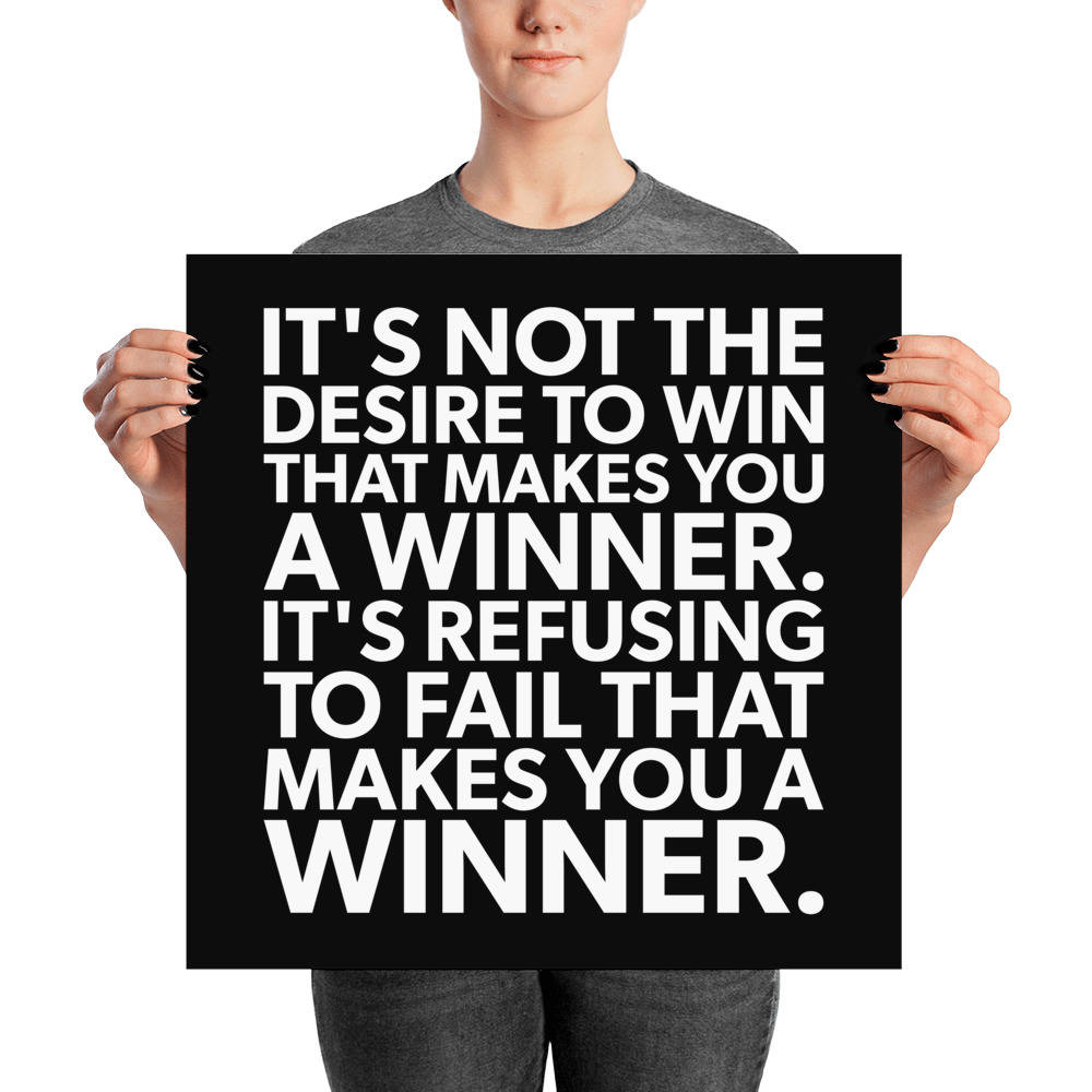 Winner Gym Poster Motivational Prints Gift for | Etsy