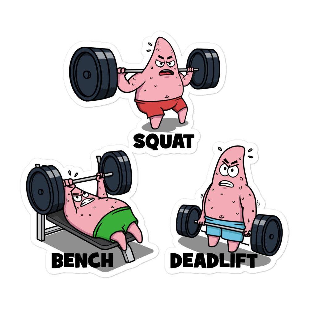 Patrick Star Powerlifting Squat Bench Deadlift Spongebob - Etsy Israel