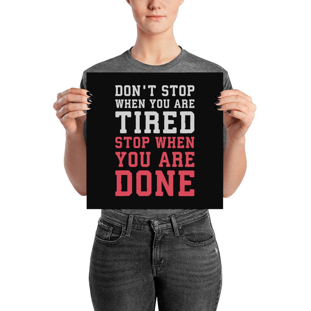 Gym Poster Motivational Prints Gift For Bodybuilding | Etsy