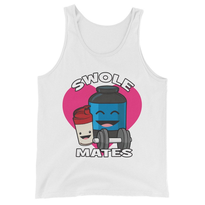Swole Mates Kawaii Cute Funny Cartoon Protein Shake | Etsy