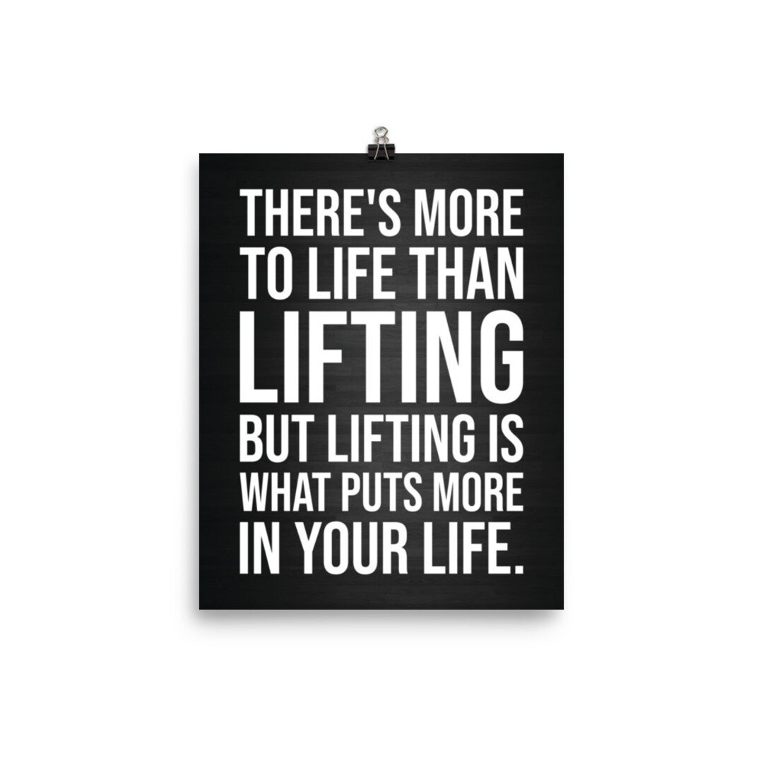 Lifting Puts More in Life, Gym Poster, Motivational Prints ...