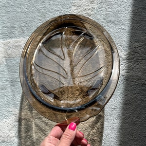 Vintage Pyrex Tree of Life Footed Meat Serving Tray Glass Platter With ...