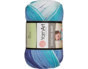 Variegated baby yarn | Etsy