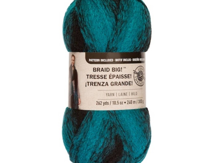 Loops and Threads Yarn - Braid BIG - Teal - Etsy