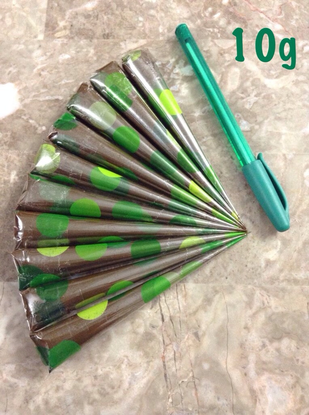 10 Pack Organic Henna Cones–10g Each | Organic Natural Mehndi Paste ...
