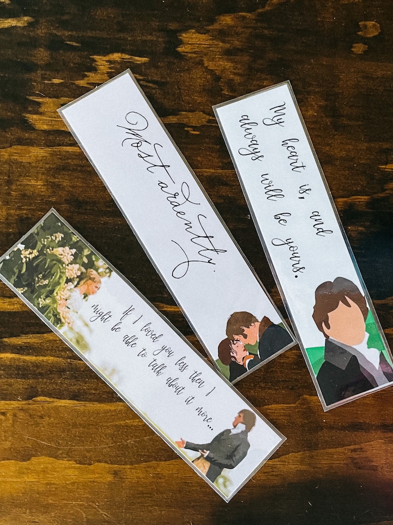 Jane Austen Bookmarks Pride and Prejudice Emma Sense and - Etsy UK