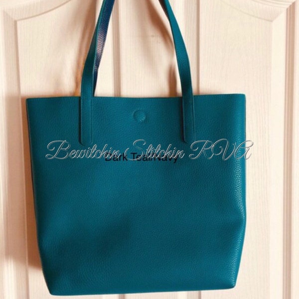 Leather Tote Bag - Etsy